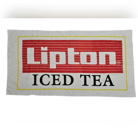 Bath | Vintage Lipton Iced Tea Advertisement Beach Towel | Poshmark